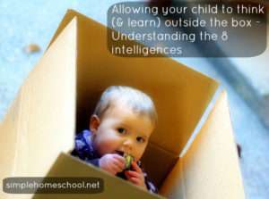 Allowing your child to think (& learn) outside the box - Simple Homeschool
