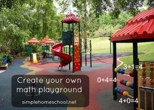 Create your own math playground - Simple Homeschool