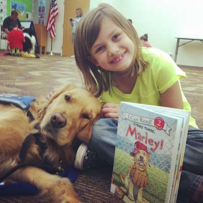 How therapy dogs helped me relax about reading - Simple Homeschool