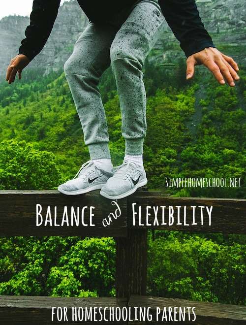 Balance and flexibility for homeschooling parents - Simple Homeschool
